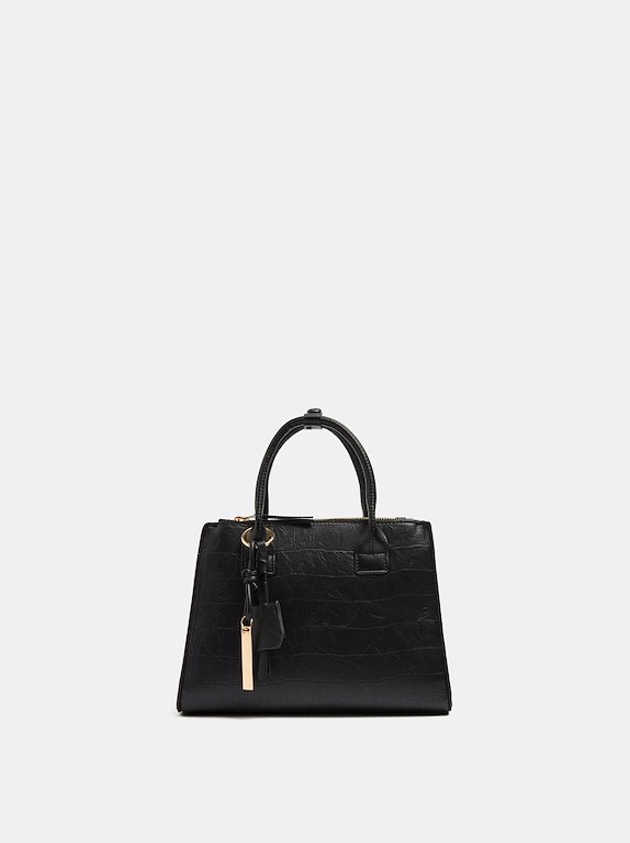 TOTE BAG WITH PENDANT AND CROSSBODY BAG STRAP