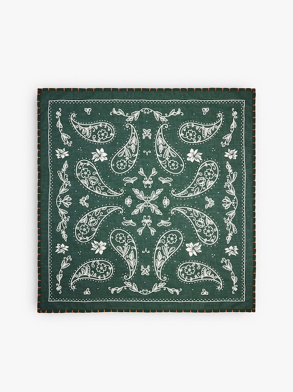 SQUARE SCARF PRINTED WITH COTTON