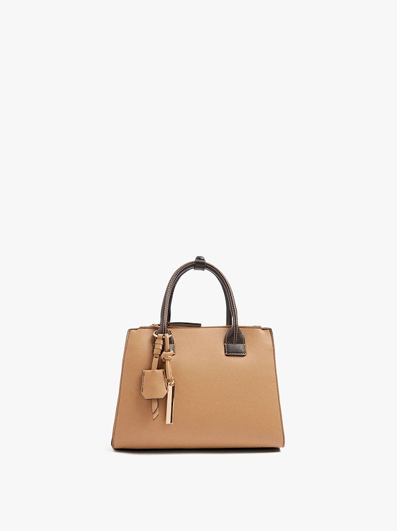 TOTE BAG WITH PENDANT AND CROSSBODY BAG STRAP