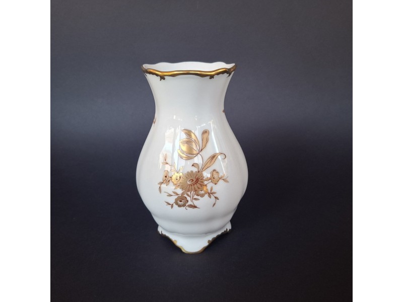 Porcelanska Vaza, Pozlata, Ručni Rad