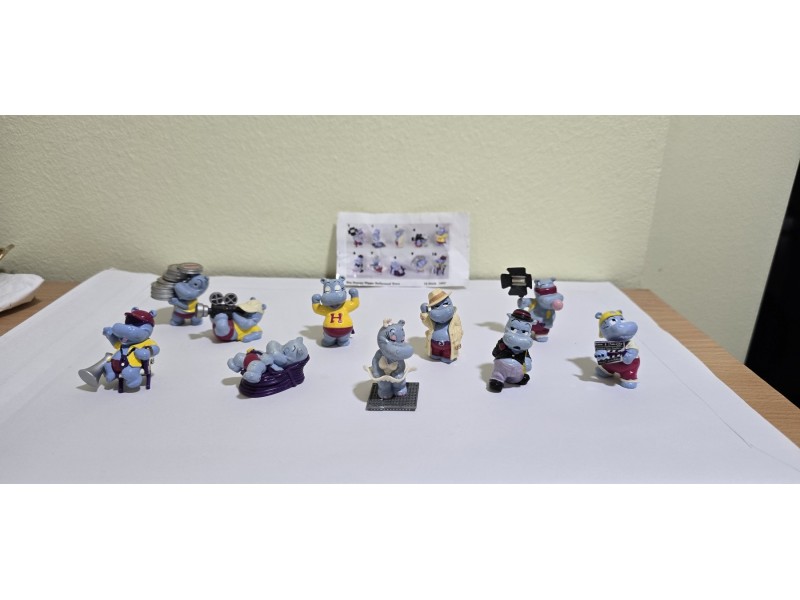 KINDER SURPRISE SET - HAPPY HIPPOS HOLLYWOOD STARS 1997