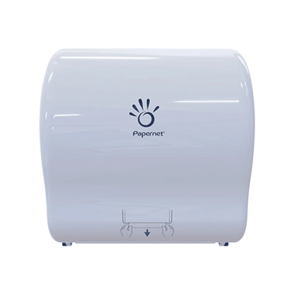 DIspenzer za autocut ubrus Papernet Straight Cut DefendTech - Bela