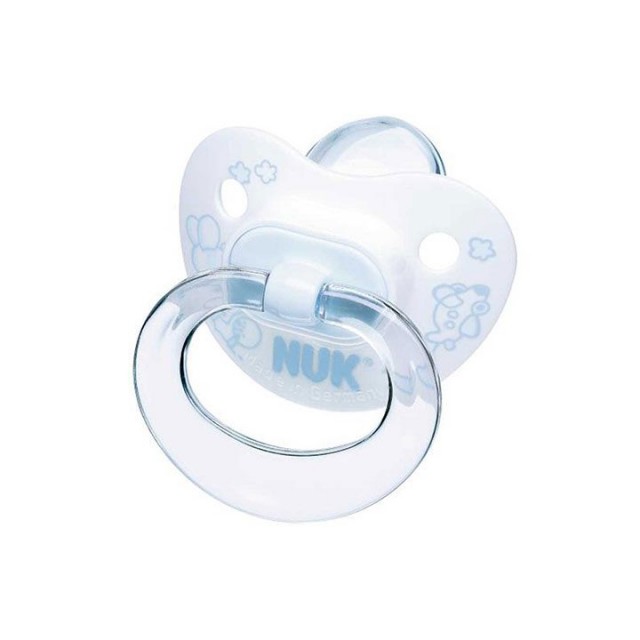 NUK BLUE silikonska varalica 6-18m, 1kom
