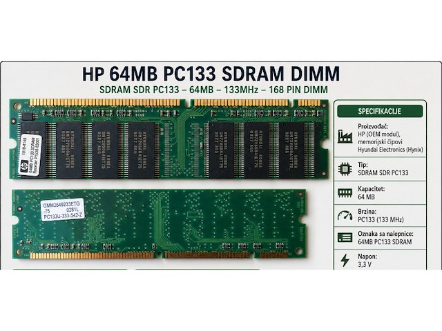 HP 64MB PC133 SDRAM DIMM