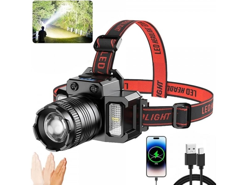 Naglavna lampa LED senzor pokreta zum najjači model