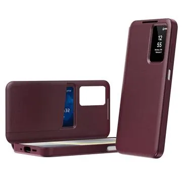 SAMSUNG GALAXY A27 SMART CLEAR VIEW FLIP CASE WITH CARD SLOT