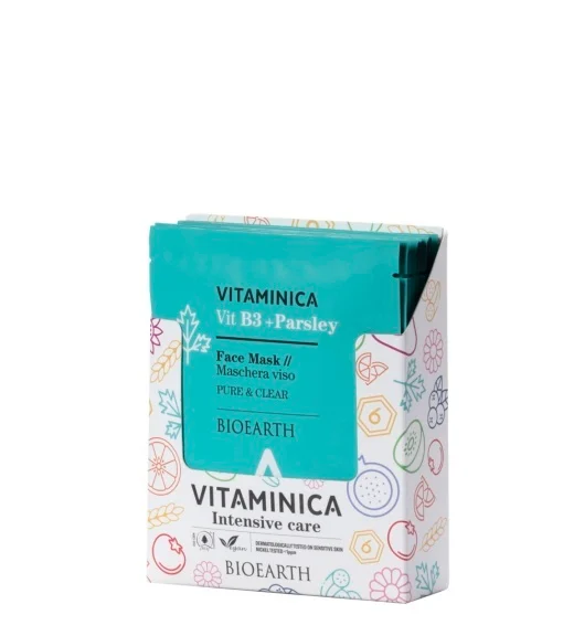 BIOEARTH Maska za lice vitamin B3 + peršun 15 ml – VITAMINICA linija