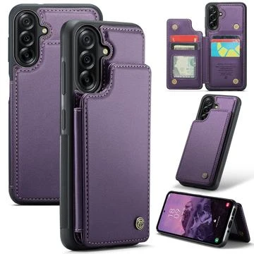 SAMSUNG GALAXY A56 CASEME C22 CASE RFID CARD WALLET - PURPLE