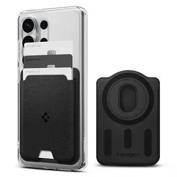 SPIGEN URBAN FIT MAGSAFE WALLET CARD HOLDER - BLACK