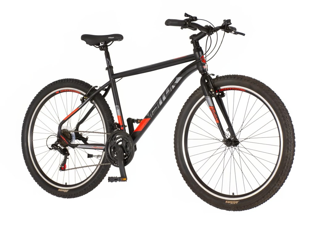 BICIKL MTB VISITOR RADIANCE 27.5" 19" V-BRAKE 21 BRZINA 167-192CM (L/XL) CRNO CRVENI