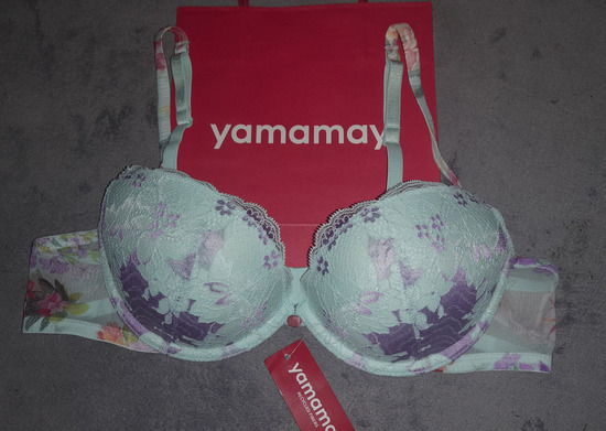 Yamamay tirkizni lila cvetni 80B NOVO!%