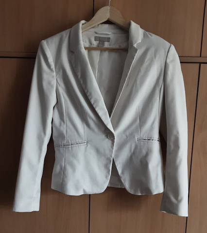 H&M Sako strukirani, Beli 40