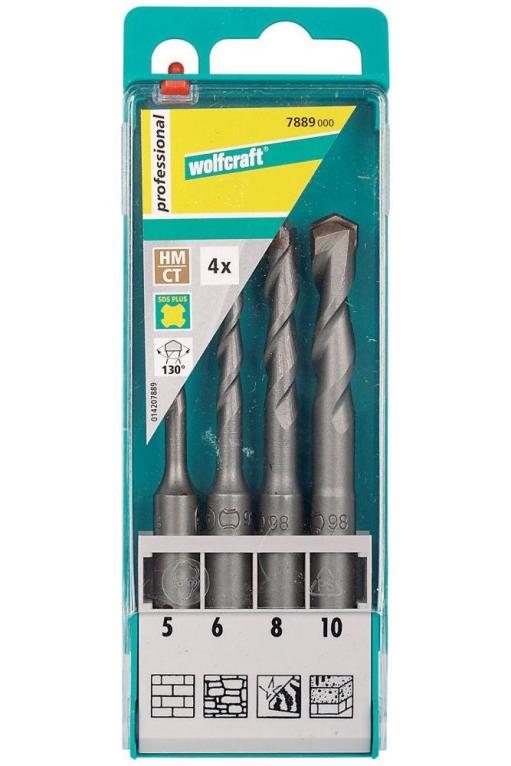 Wolfcraft Burgija za beton HM 5,0-10,0x110 mm/4 kom. 7889000