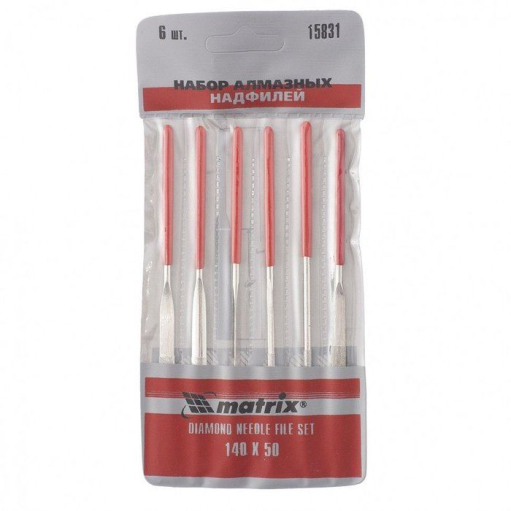 Set dijamantskih turpija , 6 delova, 140x50x3 MTX 158319