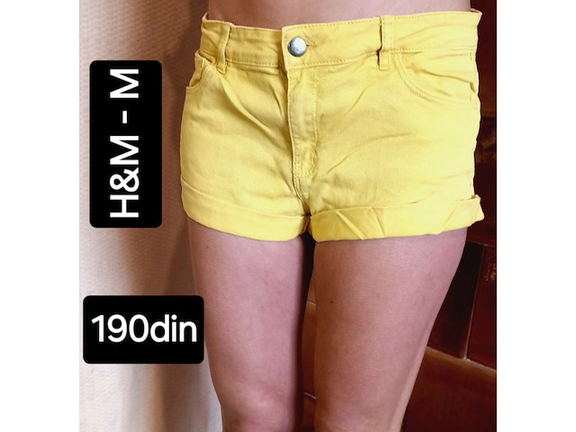 H&;M ženski šorts žuti M/38