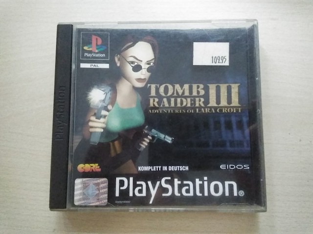 PS1 TOMB RAIDER III Adventures of Lara Croft