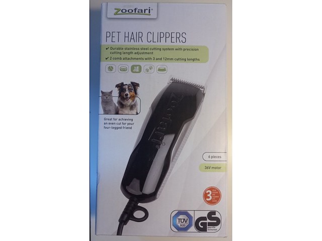 Zoofari pet hair clippers
