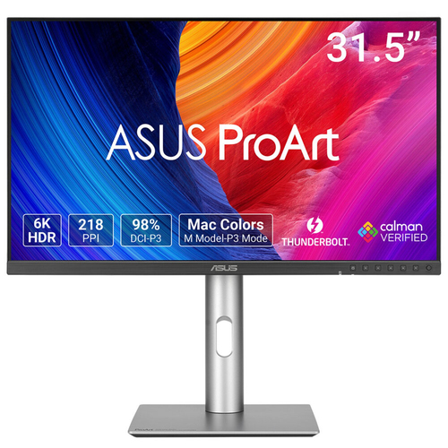 Monitor ASUS ProArt PA32QCV 31.5"/IPS/6016x3384/60Hz/5ms GtG/HDMI,DP,USB,Thunderbolt4/Pivot,visina