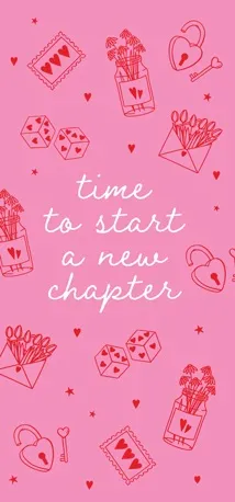 Bookmarker TIME TO START A NEW CHAPTER 10cm