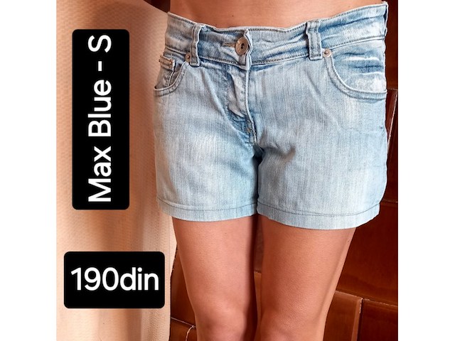 Max Blue ženski teksas šorts plavi S/36