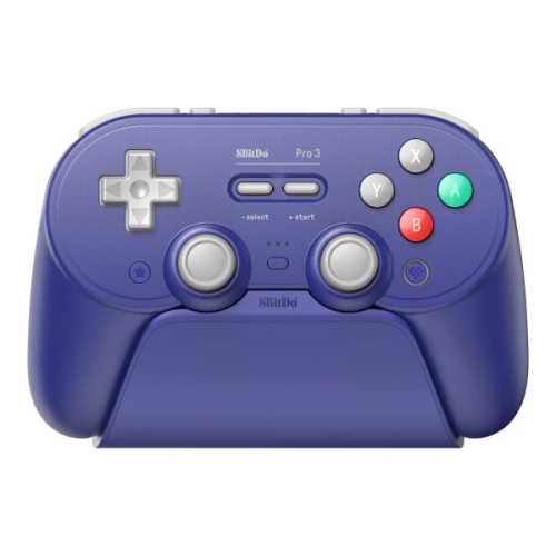 Bežični gamepad 8BitDo Pro 3 BT/2.4Ghz/Multi platform/Vibracija/Hall Effect/TMR/Purple edition+Dock