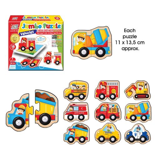 Puzzle jumbo 2 vozila Jagu 18delova
