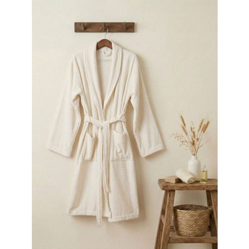 Just - Cream Cream Bathrobe