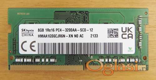 NOV Hynix 8GB SO-DIMM PC4 3200 CL16 1.2V, HMAA1GS6CJR6N