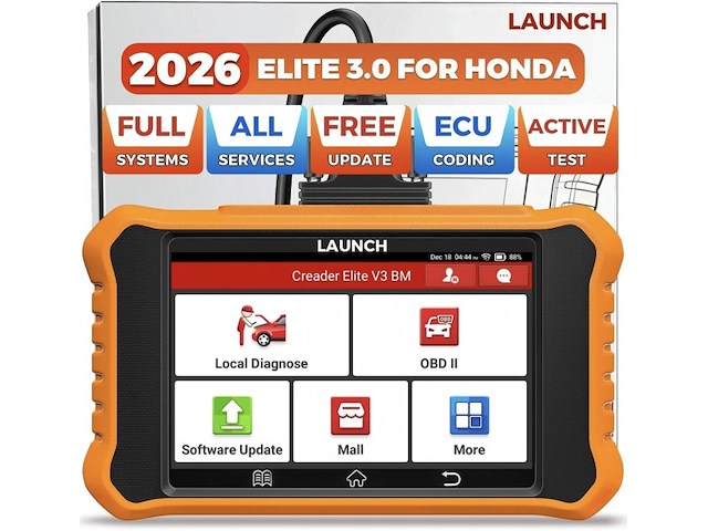 Novo - LAUNCH X431 Creader Elite V3.0 OBD2 za Honda / A