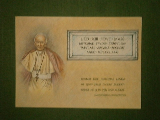 VATIKAN: PAPA LEONE XIII (1880)