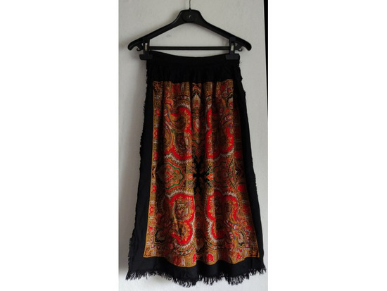 Vintage rusticna vunena unikatna suknja vel.S