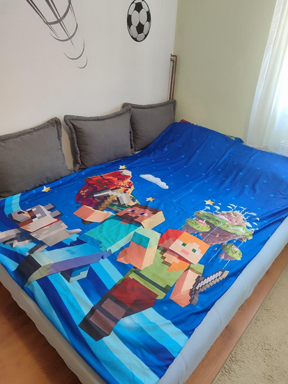 Minecraft 5D dečija posteljina - NOVO