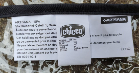 Chicco Echo zaštita od kiše za kolica – Kao nova!