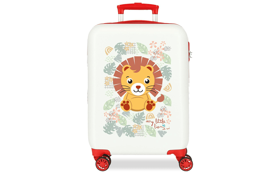 ROLL ROAD HAPPY PETS DEČIJI KOFER 50 CM – BELA/CRVENA