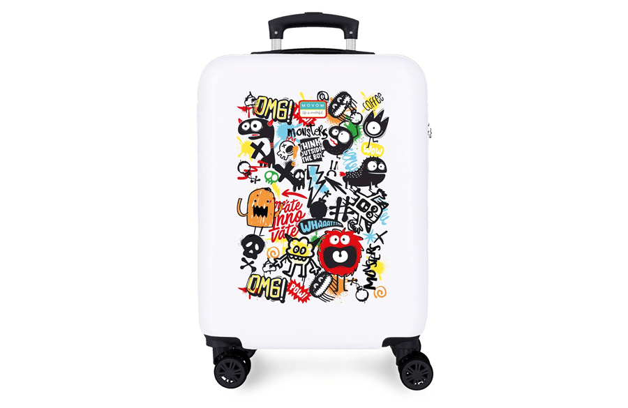MOVOM MONSTERS DEČIJI KOFER 55 CM – BELA