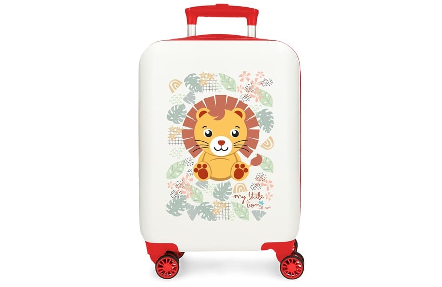 ROLL ROAD HAPPY PETS DEČIJI KOFER 55 CM – BELA/CRVENA