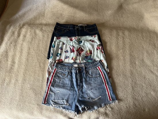 Lot 3: šorts (2 komada) i suknja, M/L