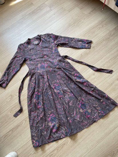 Vintage ljubičanstvena haljina M/L