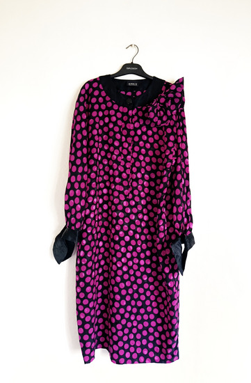 AKRIS vintage haljina-(100%svila)