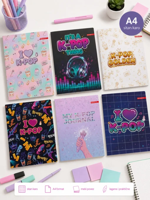 Sveska A4 52L DIKTO K-POP Ilijanum