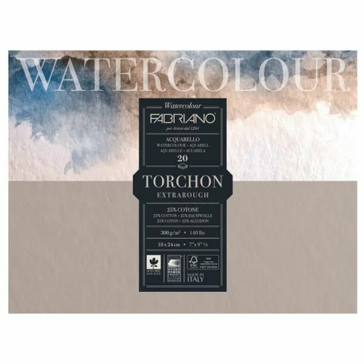 Blok Watercolour Studio Torchon 30,5×45,5cm 300g 20L Fabriano