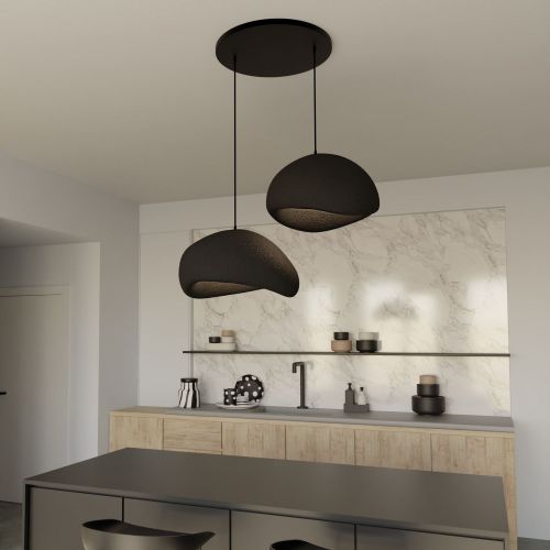 Wabi Sabi Grainbeams - Black Black Chandelier