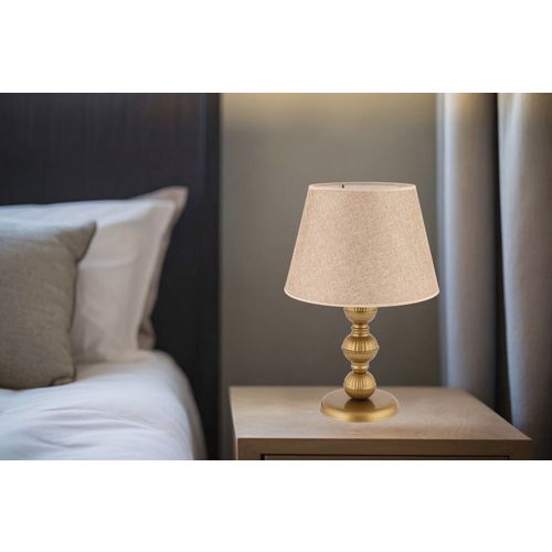 300 - Beige, Gold Beige Gold Table Lamp