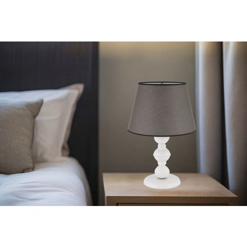 300 - Grey, White Grey White Table Lamp