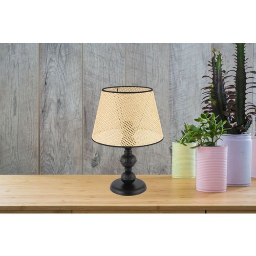 300 Hazeran - Camel, Black Camel Black Table Lamp