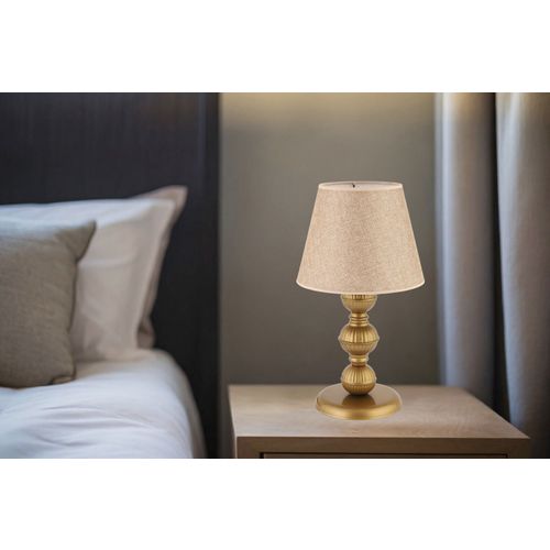 301 - Beige, Gold Beige Gold Table Lamp