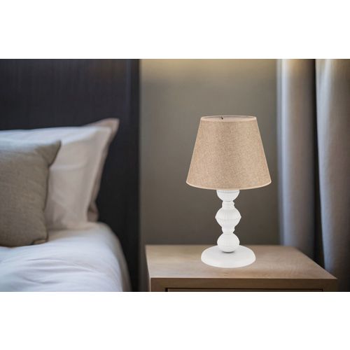 301 - Beige, White Beige White Table Lamp