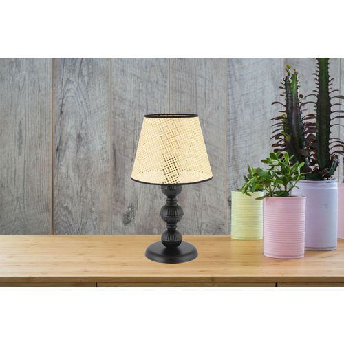 301 Hazeran - Beige, Black Beige Black Table Lamp