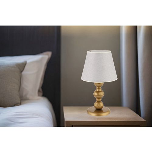 301 - Light Grey, Gold Light Grey Gold Table Lamp