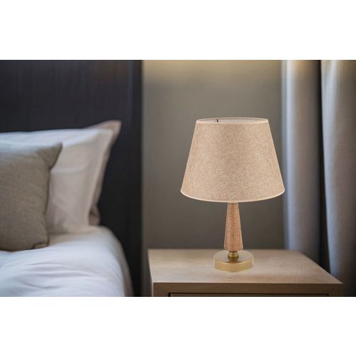 302 - Beige, Brown, Gold Beige Brown Gold Table Lamp